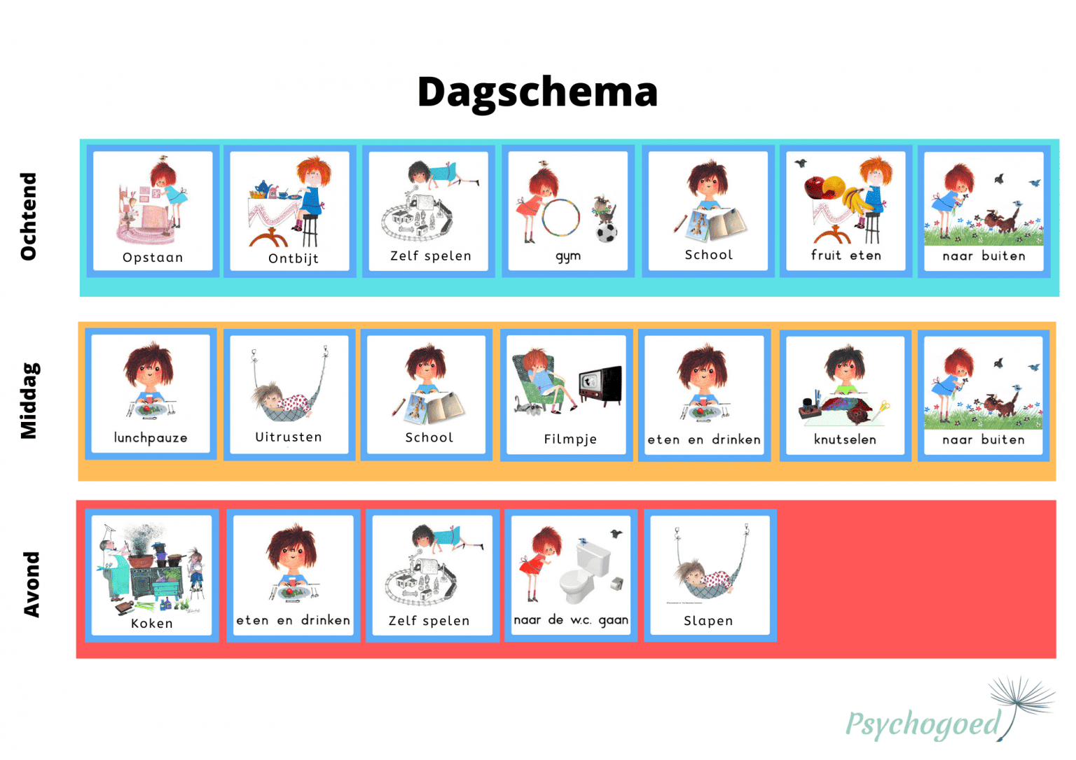 Dagschema Psychogoed